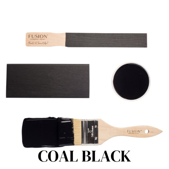 Fusion Mineral | Art | Coal Black Fusion Mineral Paint 50 Ml Upcycling ...
